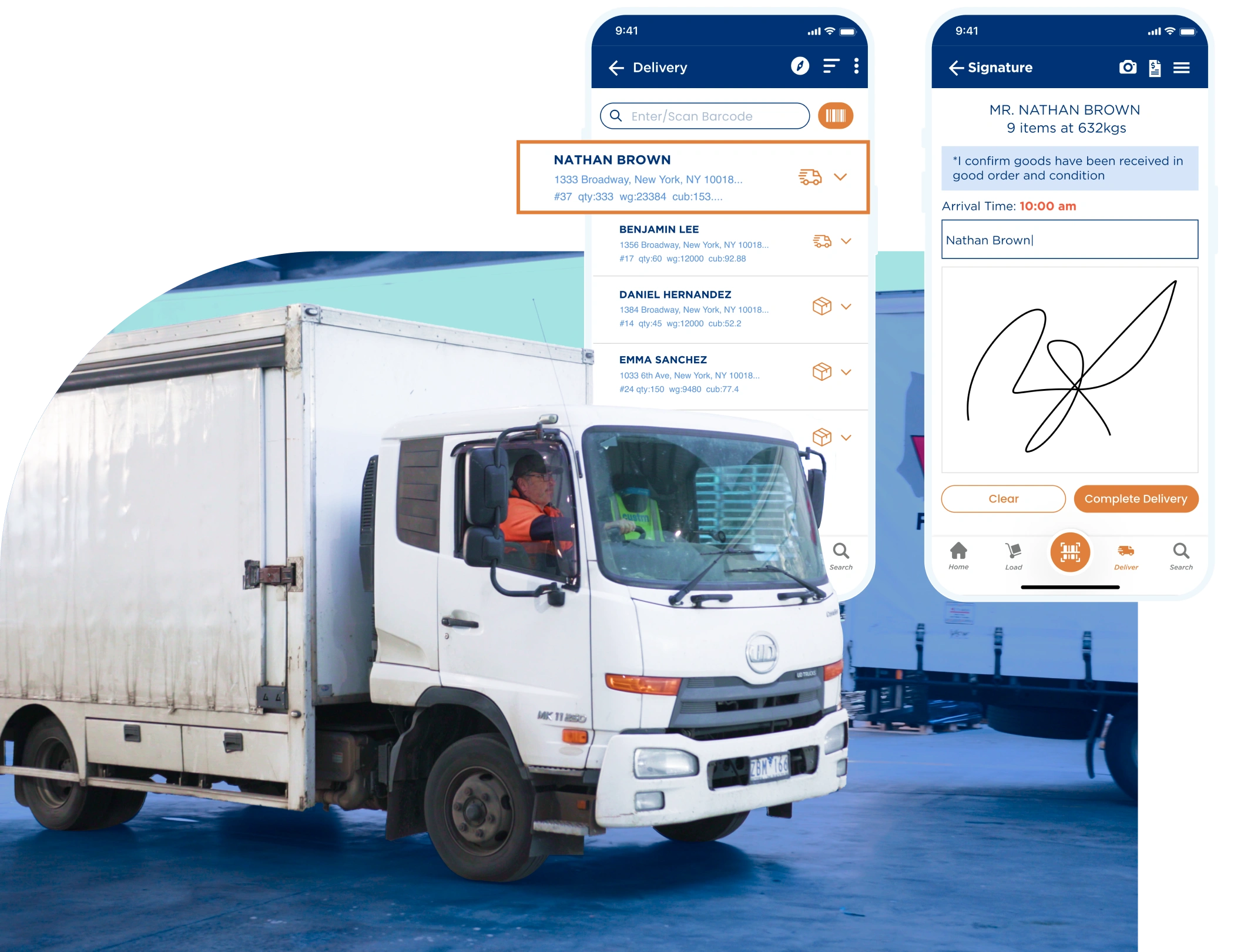 Delivery Driver App - iOS and Android Ready - Transvirtual