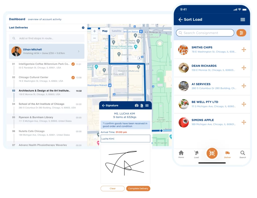 Sign on Glass Technology - Digital Proof of Delivery - TransVirtual