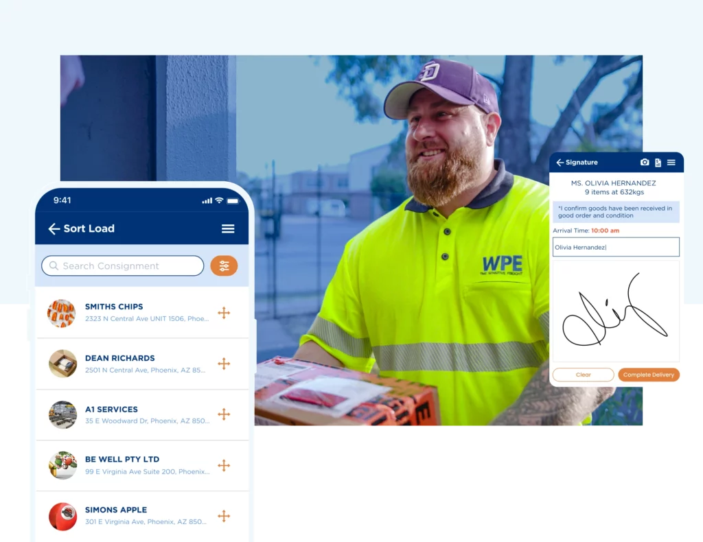 Sign on Glass Technology - Digital Proof of Delivery - TransVirtual