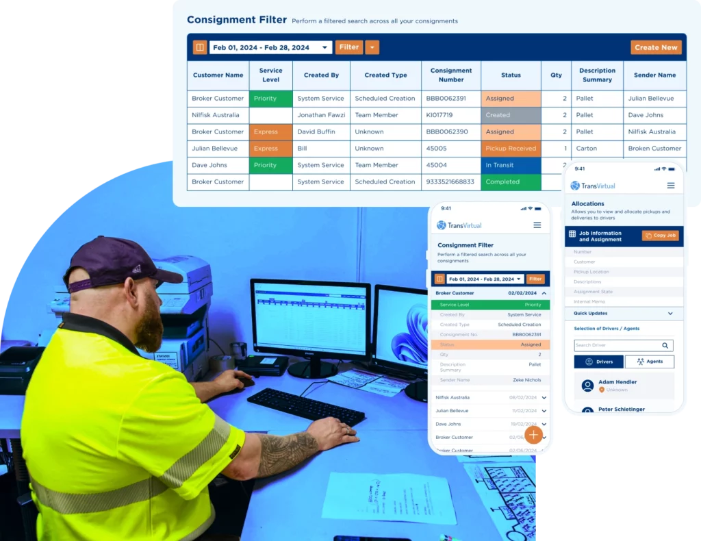 TransVirtual Carrier Integrations - Agent & Customer - TransVirtual